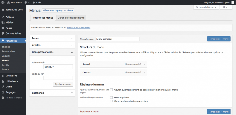 Administration de WordPress : Prise en main rapide de l'interface