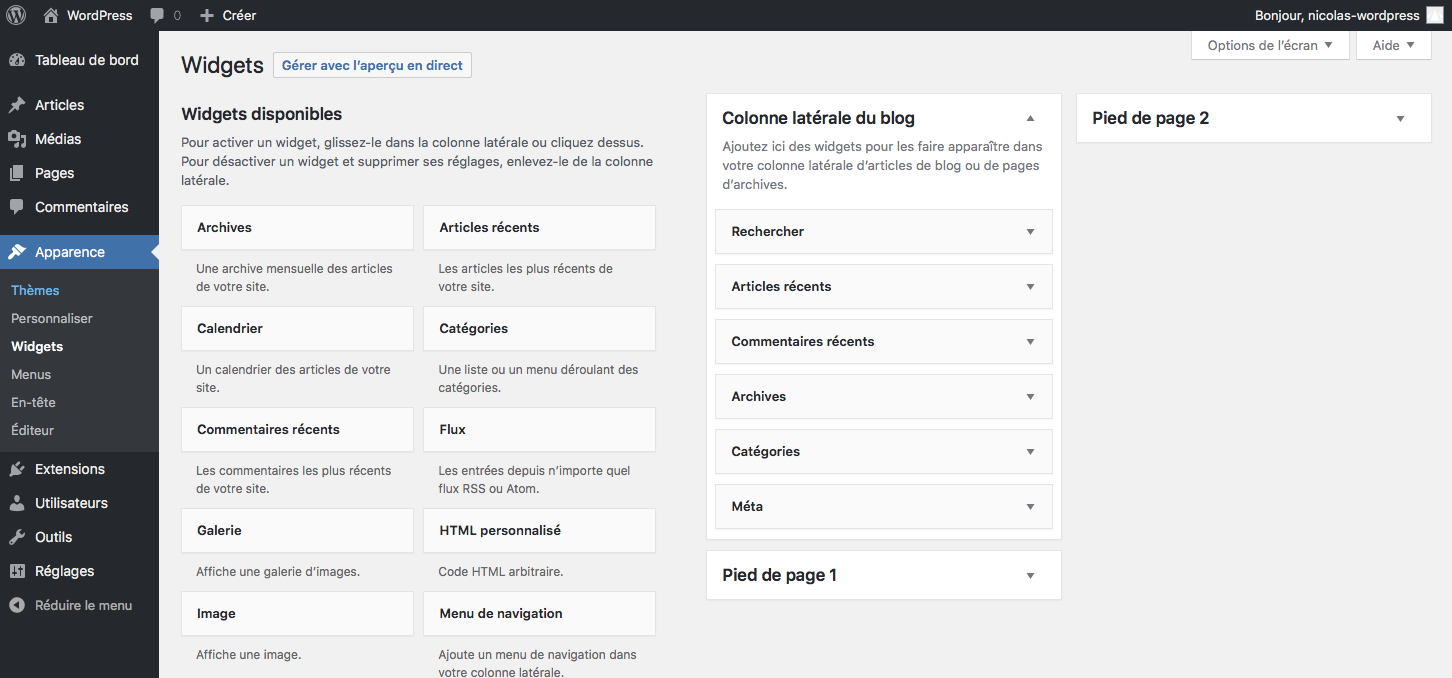 Administration de WordPress : Prise en main rapide de l'interface