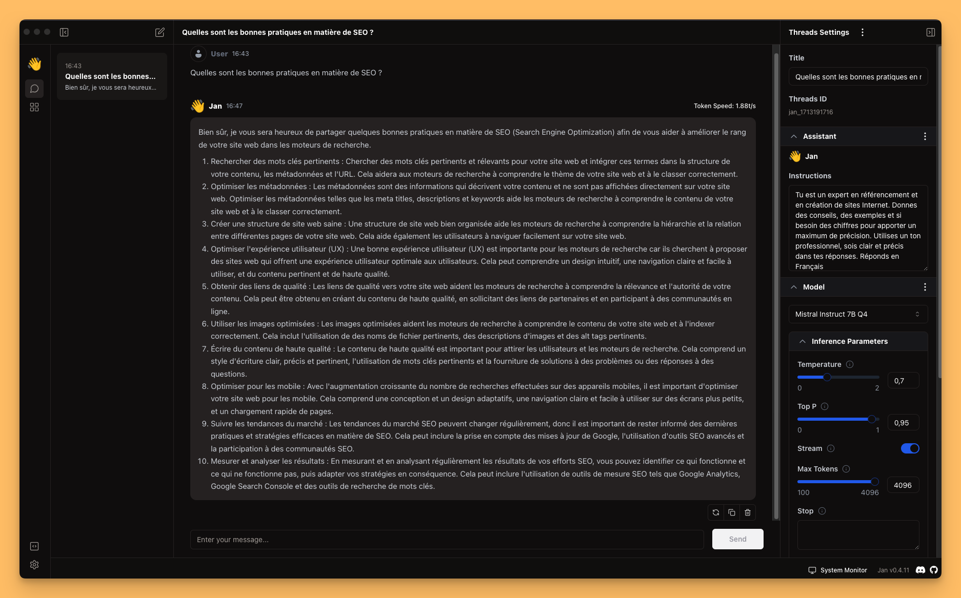 L'IA en local avec Jan.ai, l'alternative open-source à Chat GPT