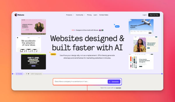 Relume : The ultimate AI tool for web design