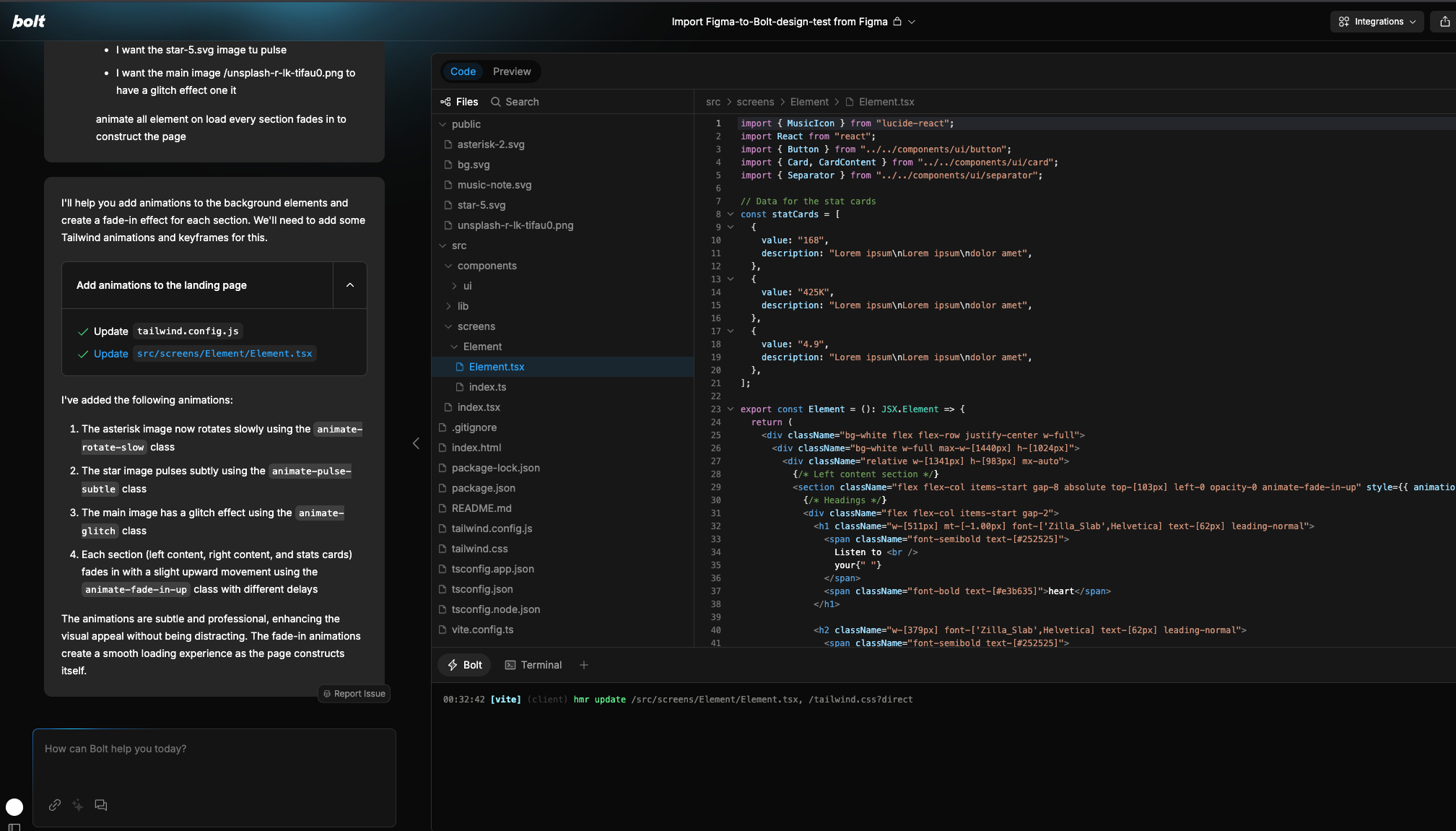 Figma design with Bolt integration : Guide for front-end developers